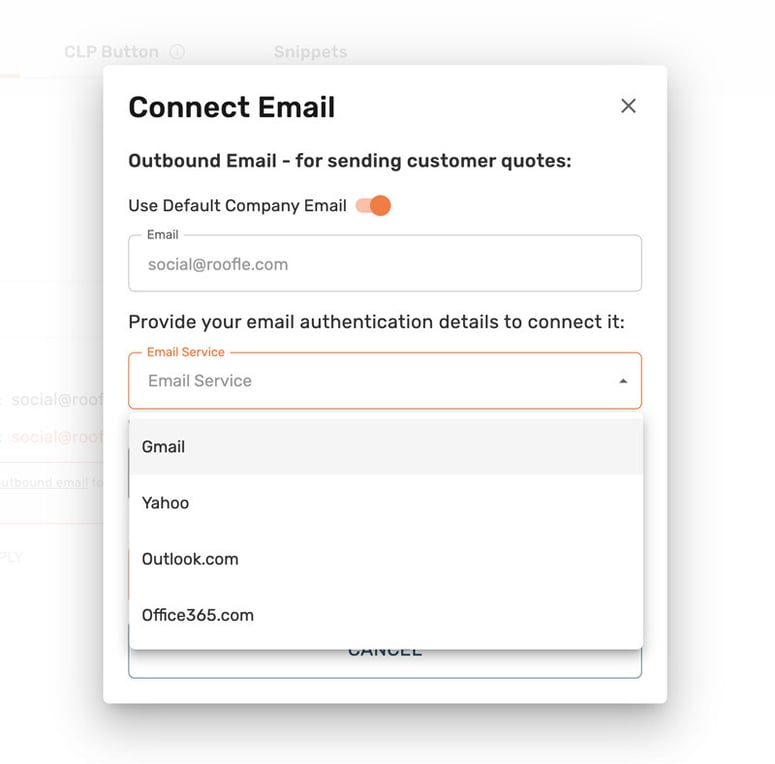 Connect Your Outbound Email Address