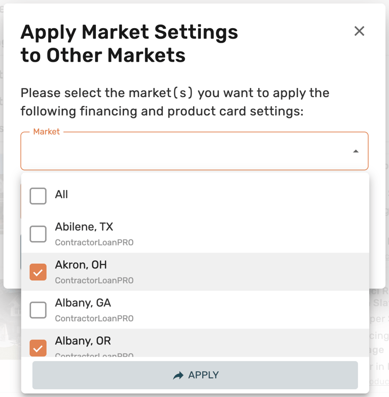How To Copy Market Settings From Another Market